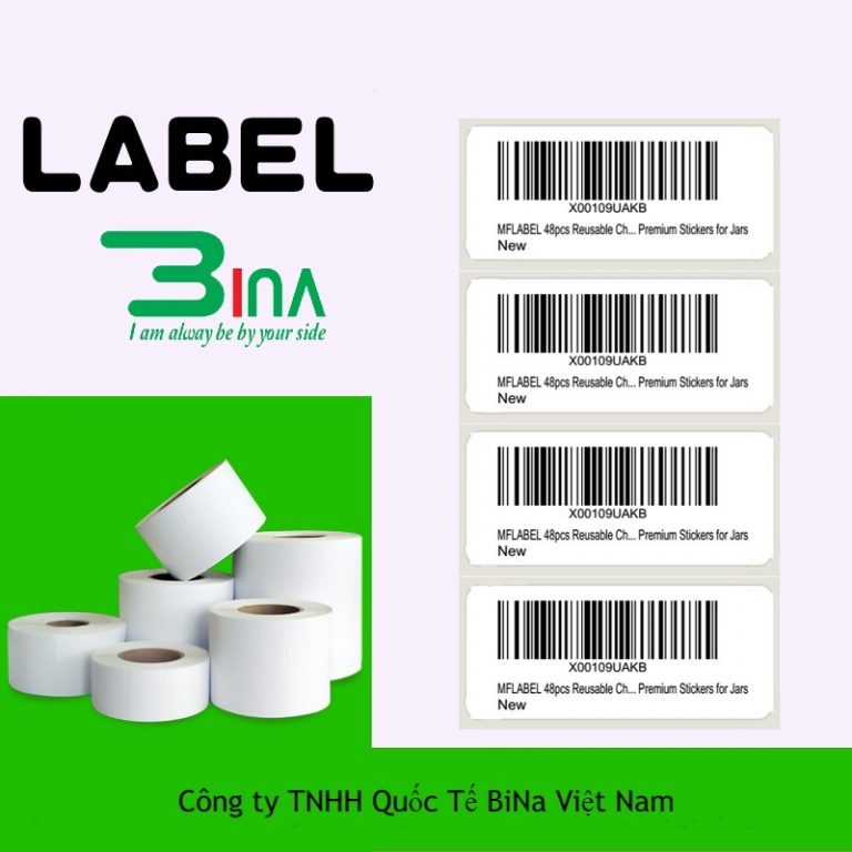 In tem lỗi dán sản phẩm - Công Ty TNHH Quốc Tế BiNa Việt Nam
