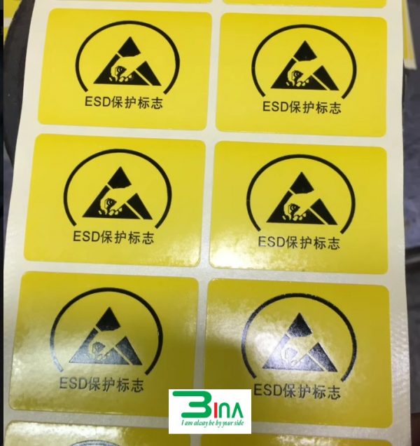 In tem nhãn chống tĩnh điện - Công Ty TNHH Quốc Tế BiNa Việt Nam