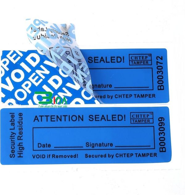 Decal void open bảo mật - Công Ty TNHH Quốc Tế BiNa Việt Nam